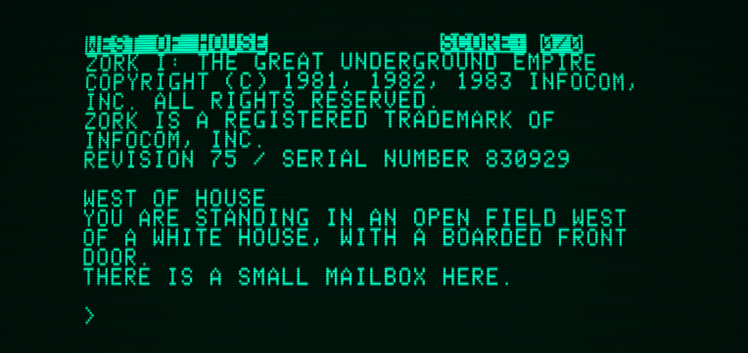 Zork, CP/M, le adventure Infocom e la personalizzazione del terminale ...